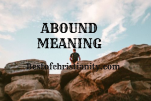Abound Meaning
