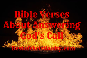 Bible Verses About Answering God's Call