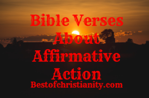 Bible Verses About Affirmative Action